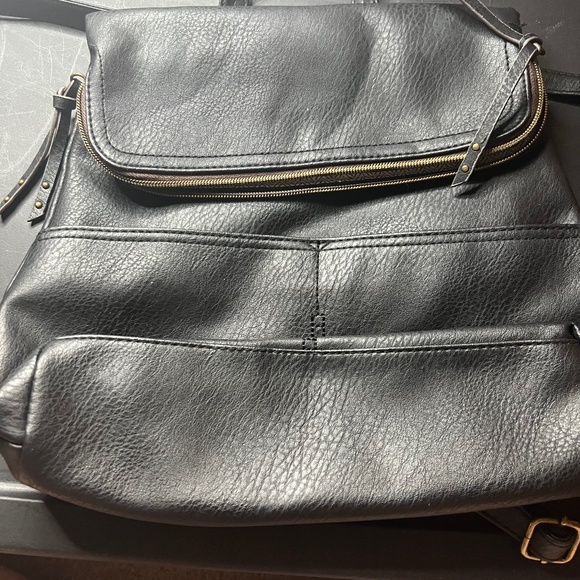 Time and Tru | Bags | Time Tru Black Backpack Purse | Poshmark